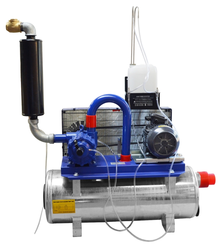 MS Vacuum Pump Set 1600 4.0hp 1500 l/min Drip Oiler - Milking Solutions