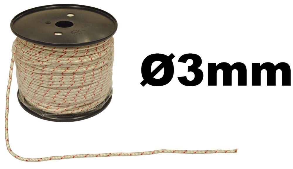 MS Rope Dia 3mm Polyester (per m) - Milking Solutions